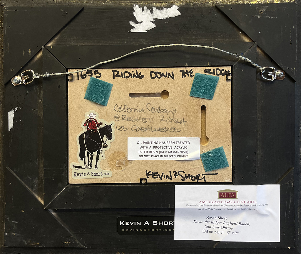 Down the Ridge; Reghetti Ranch, San Luis Obispo » American Legacy Fine Arts